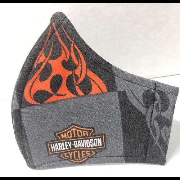 Hand Crafted | Accessories | Adult Unisex Harleydavidson Face Mask ...